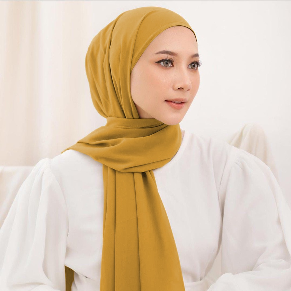 Jual Wildanstore09 Pashmina Inner Ceruty Babydoll Hijab Pasmina Inner 2in1 Jilbab Phasmina Plus ...