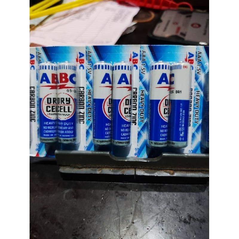 Jual BATU ABC, BATERAI ABC, ABC CARBON ZINK (UKURAN AAA) | Shopee Indonesia