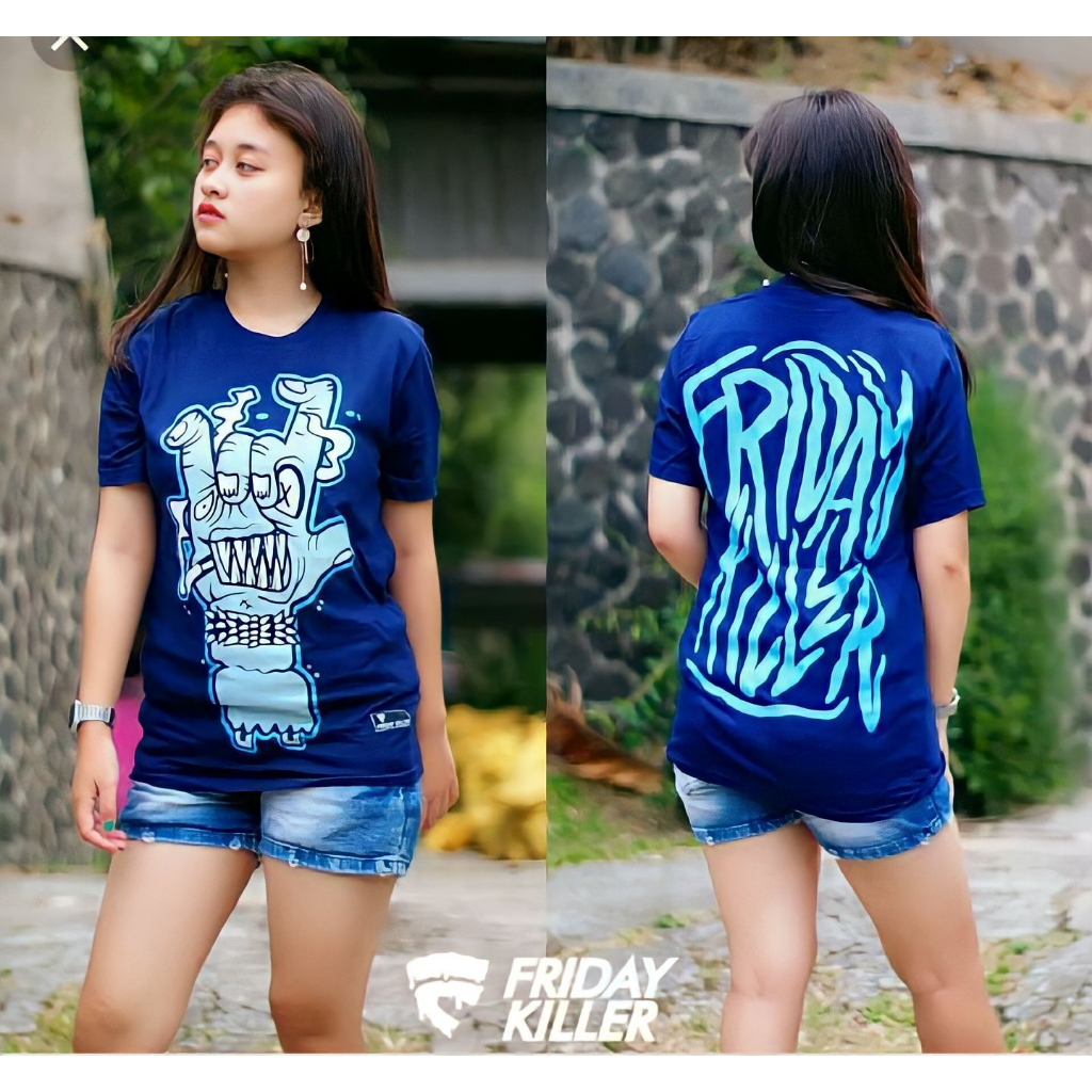 Jual Kaos Wanita Friday Killer T-shirt Distro Pria Wanita Kekinian Kaos ...