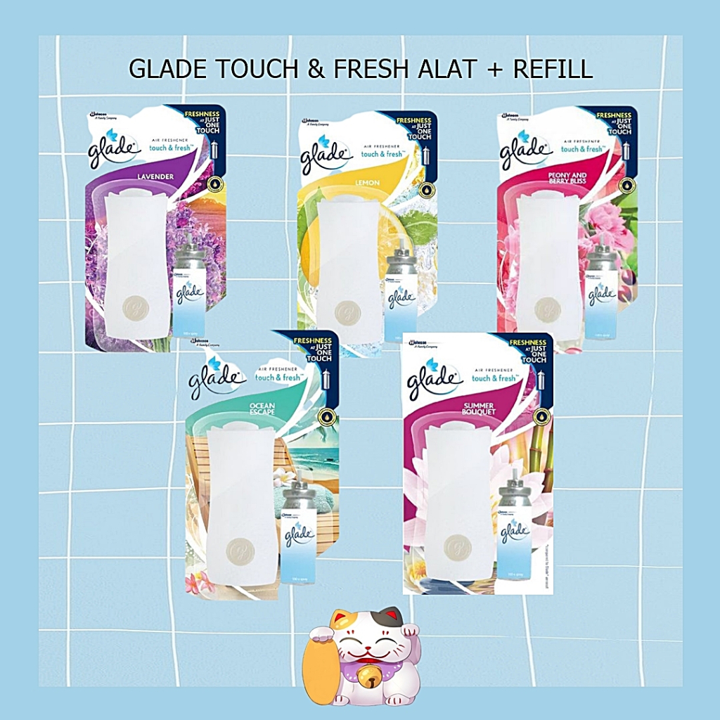 Jual Glade Touch N Fresh Air Freshener Alat + Refill 9gr | Shopee Indonesia