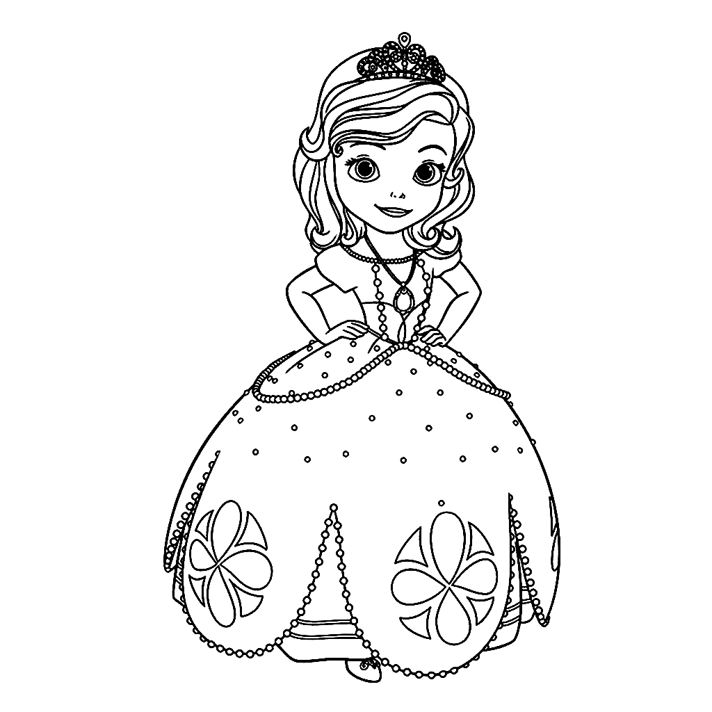 Jual Gambar Sketsa Mewarnai Sofia The First Part 1 Gambar Sketsa 7616