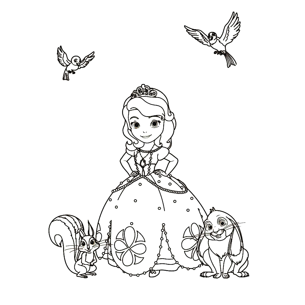 Jual Gambar Sketsa Mewarnai Sofia The First Part 1 Gambar Sketsa 6385