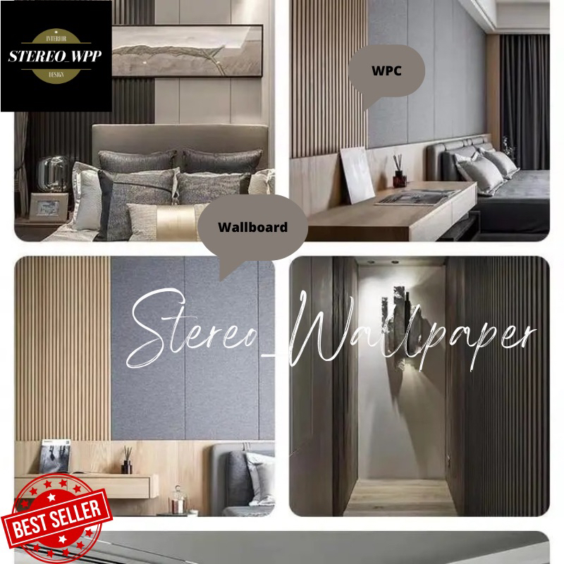 Jual Paket 6lembar Wallboard dinding 40cm laminate / papan dinding ...