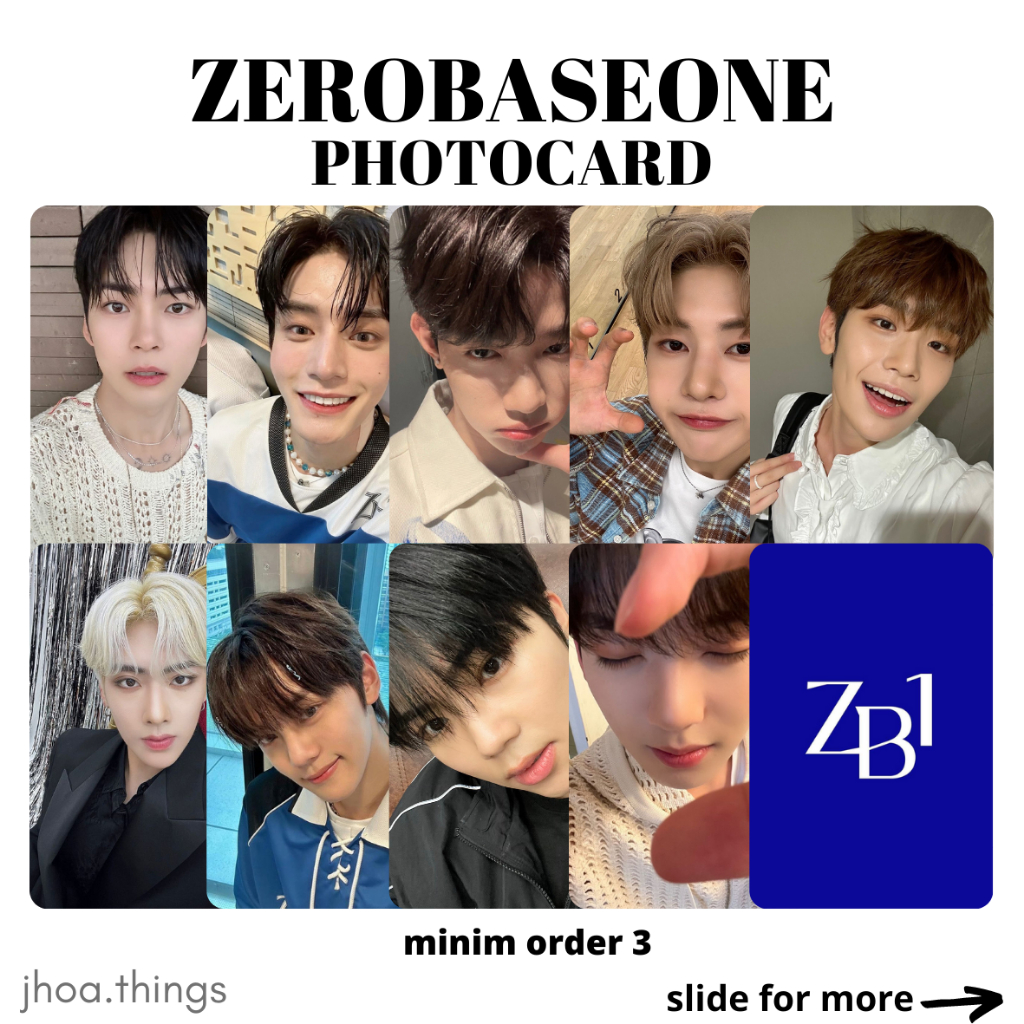 Jual [UNOFFICIAL] PHOTOCARD ZEROBASEONE ZB1 BOYS PLANET SELCA HANBIN JIWOONG HAO MATTHEW TAERAE ...