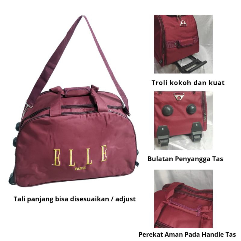 Jual Tas Besar Premium Troli Pakaian Multifungsi Travelbag Jumbo Trolly ...