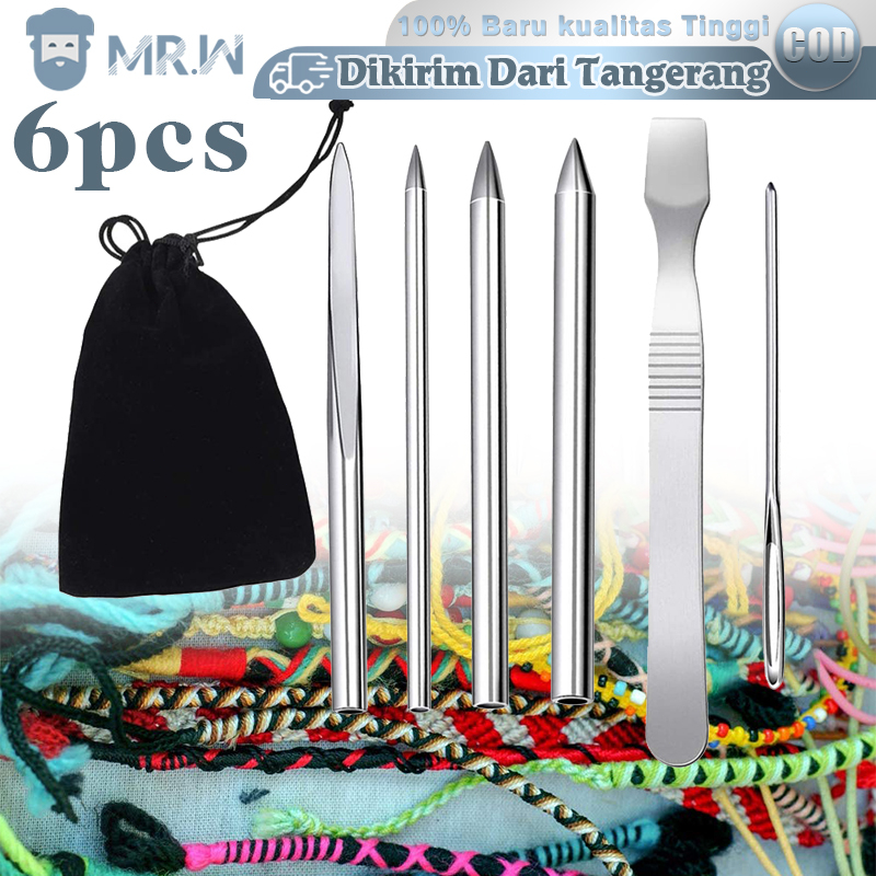 Jual 6pcs/Set Jarum Tali Paracord Jarum Rajut Paracord Jarum Paracord ...