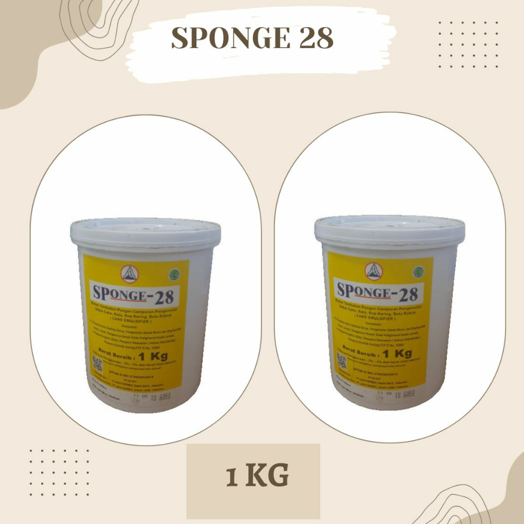 Jual Sponge 28 Pelembut Cake Elmusifier 1 Kg | Shopee Indonesia