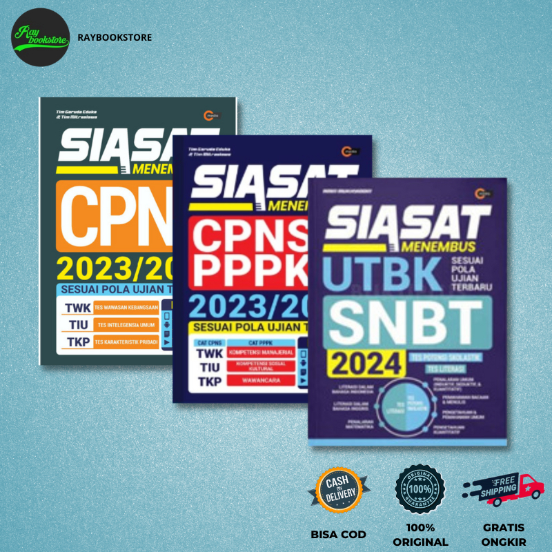 Jual Buku Siasat Menembus CPNS 2023/2024 II Siasat Menembus CPNS & PPPK 2023 /2024 II Siasat ...