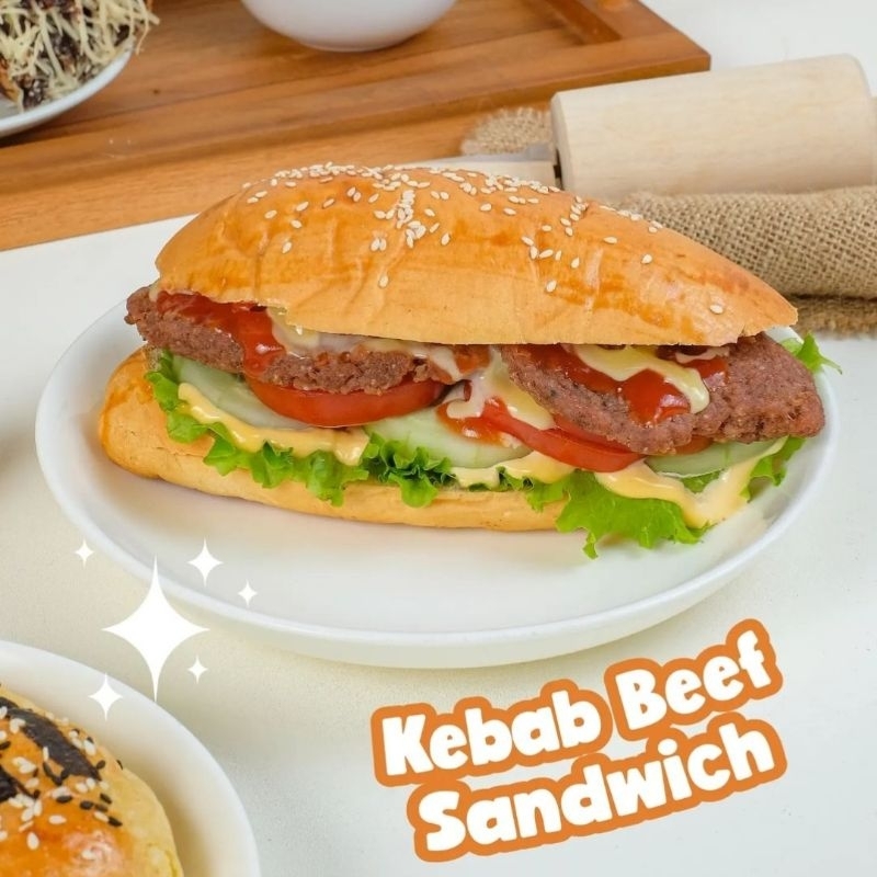 Jual Barby's Bakery | Beef Kebab Sandwich | Sandwich | Beef Kebab | Shopee Indonesia