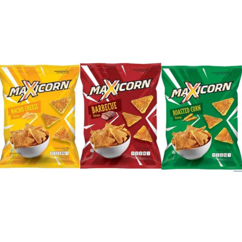 Jual MAXICORN Keripik Tortilla Roasted Corn bbq keju besar | Shopee ...
