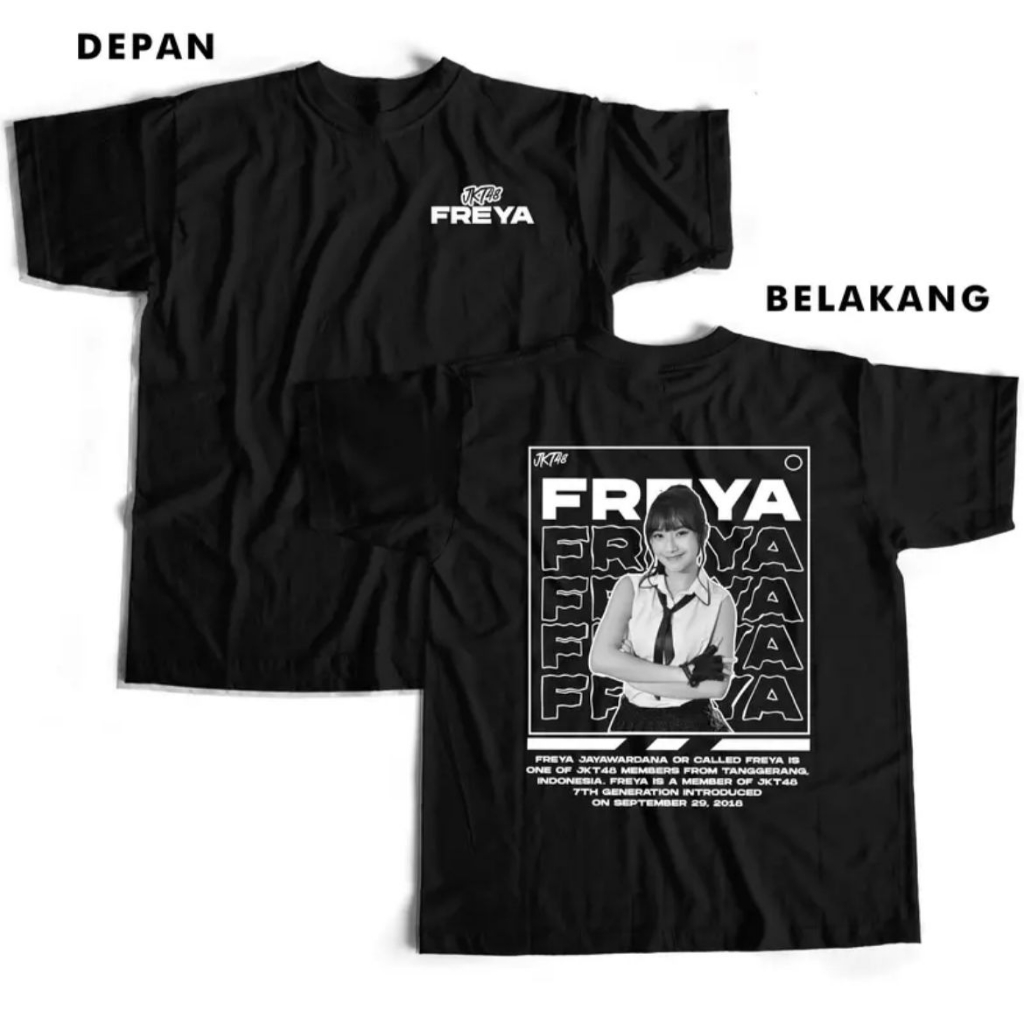 Jual T-Shirt Baju Kaos Eureka Milik Kita X Freya JKT48 Black Unisex ...