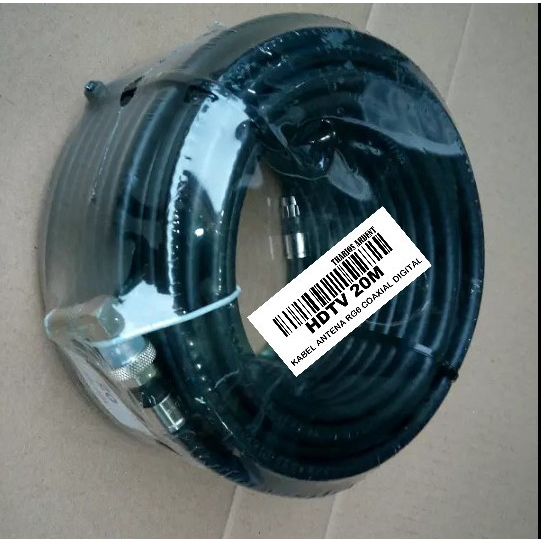 Jual kabel antena Tv digital untuk antena px 20m / 10m / 15m jack compress siap pakai | Shopee ...