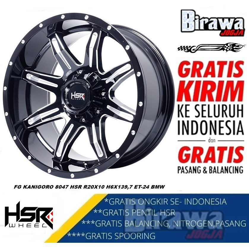 Jual Velg Offroad Ring 20 HSR FORGED KANIGORO R20 Lebar 10 Untuk Mobil ...