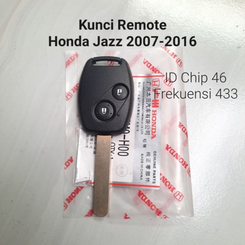 Jual Kunci Remote Honda jazz brio mobilio brv crv gen3 ,2.0 cc | Shopee ...