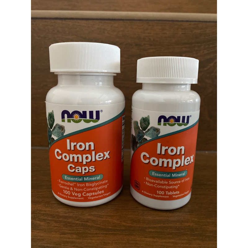 Jual Now Foods Iron Complex 100 Veg Capsules Tablets | Shopee Indonesia