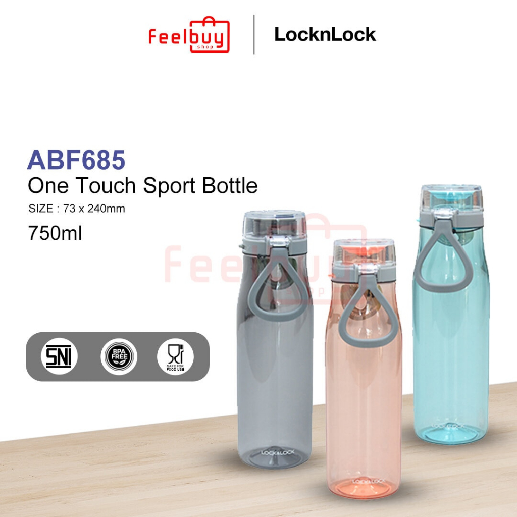 Jual LocknLock One Touch Sport Bottle 750ML ABF685 | Shopee Indonesia