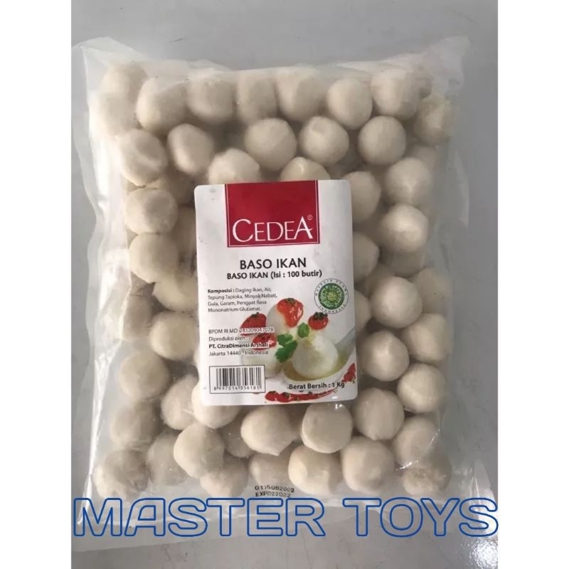 Jual Cedea Baso Ikan 1 Kg Isi 100 Butir Bakso Ikan Frozen Food | Shopee ...
