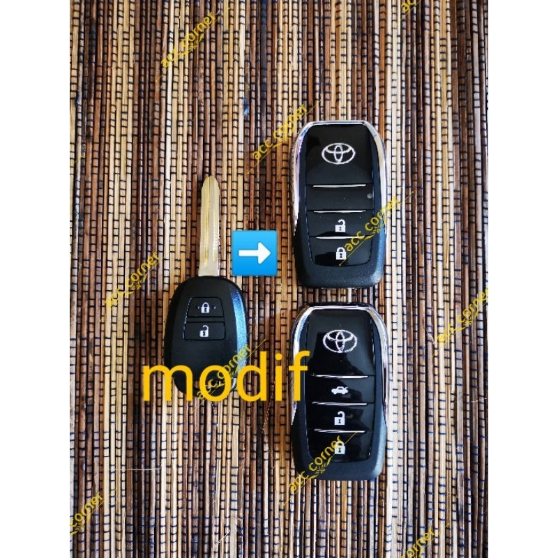 Jual flipkey casing kunci remote toyota vios yaris model lipat | Shopee ...