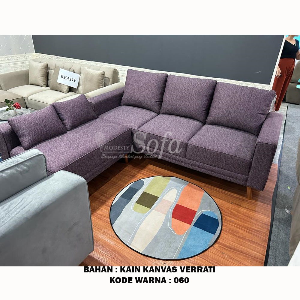 Jual Sofa Kekinian / sofa Elegan / sofa Best seller / sofa minimalis / sofa L Fensi Jade Emerald ...