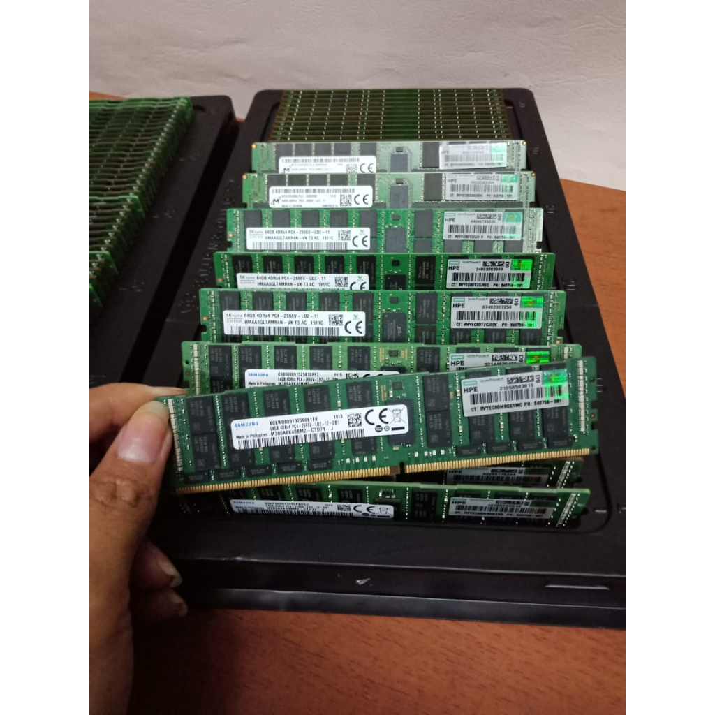 Jual RAM MEMORY SERVER HPE SMART MEMORY 64GB DRX4 PC4-2666V BERGARANSI !!! | Shopee Indonesia
