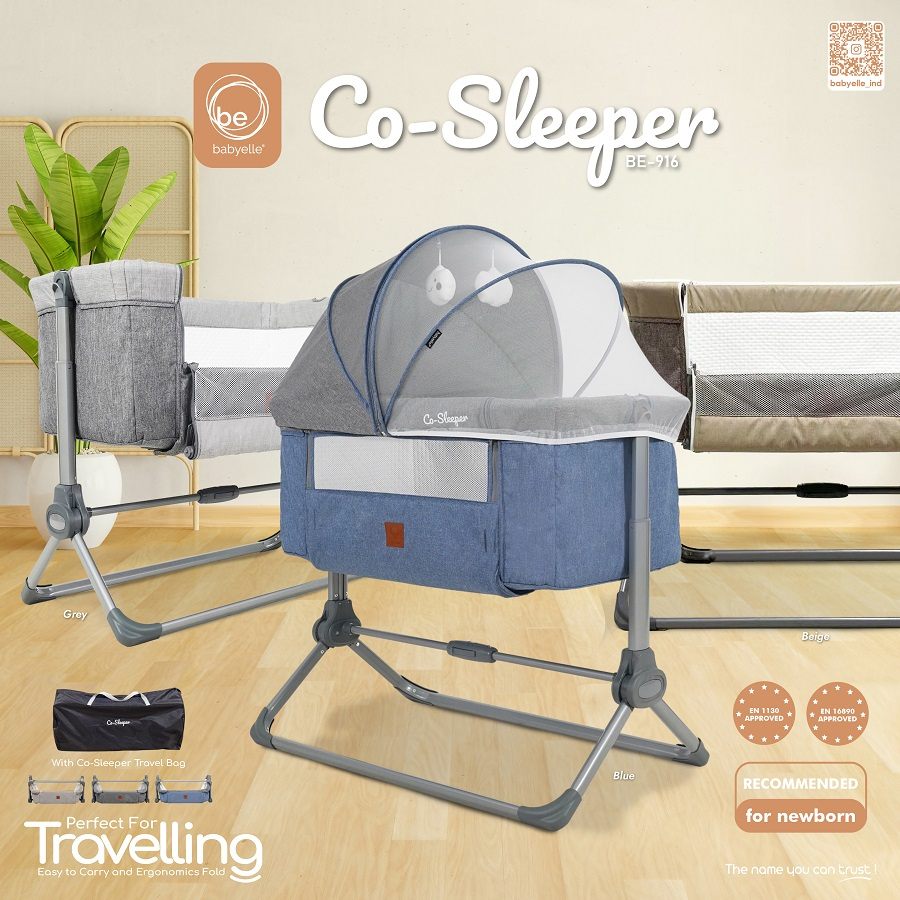 Jual Babyelle Co Sleeper bedside bassinet bisa lipat traveling box bayi ...