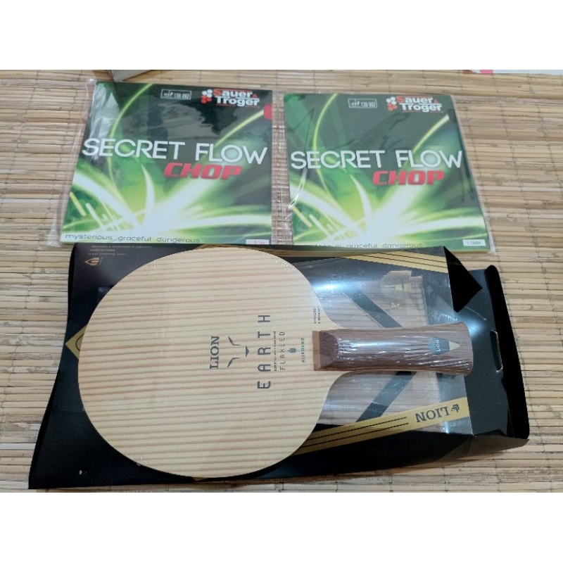 Jual PAKET BET TENIS MEJA LION EARTH ALLROUND DAN SECRET FLOW CHOP ...
