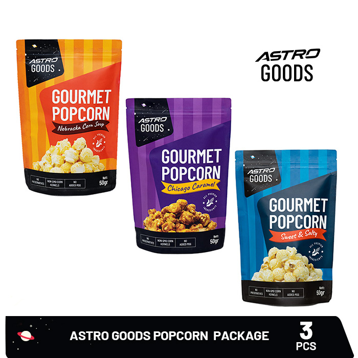 Jual Popcorn Nebraska Corn Soup+Chicago Caramel+Sweet & Salty Astro ...