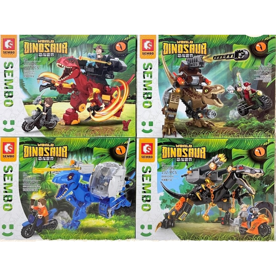 Jual Brick Sembo World Dinosaur Block Dinosaurus Robot Dino | Shopee ...