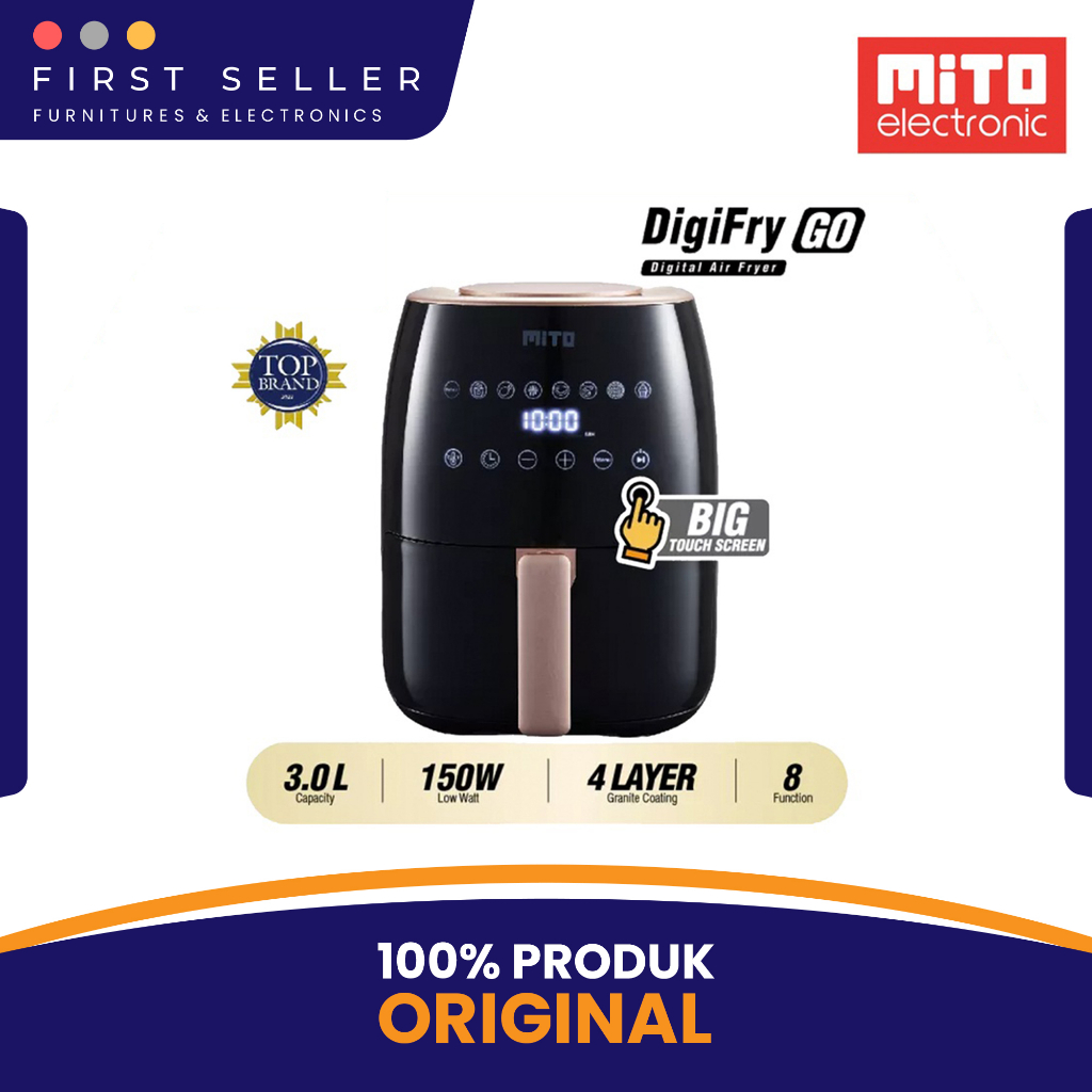 Jual MITO DIGITAL AIR FRYER DIGIFRY GO AF2 / AF 2 [3 LITER] (GARANSI ...
