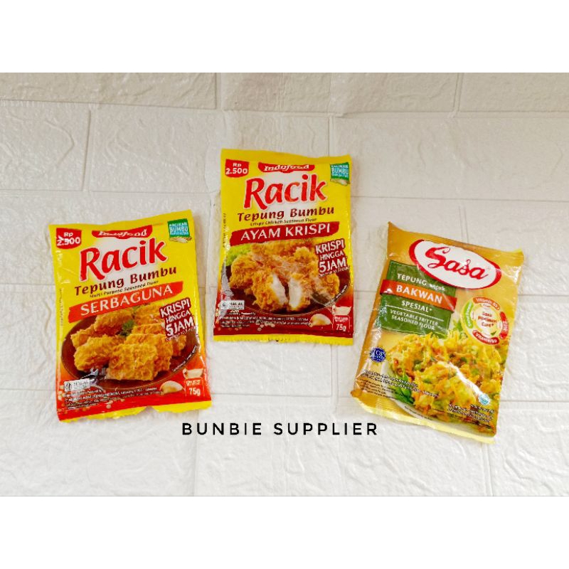 Jual Tepung Bumbu Racik Indofood 75gr / Tepung Bumbu Sasa 90gr | Shopee ...