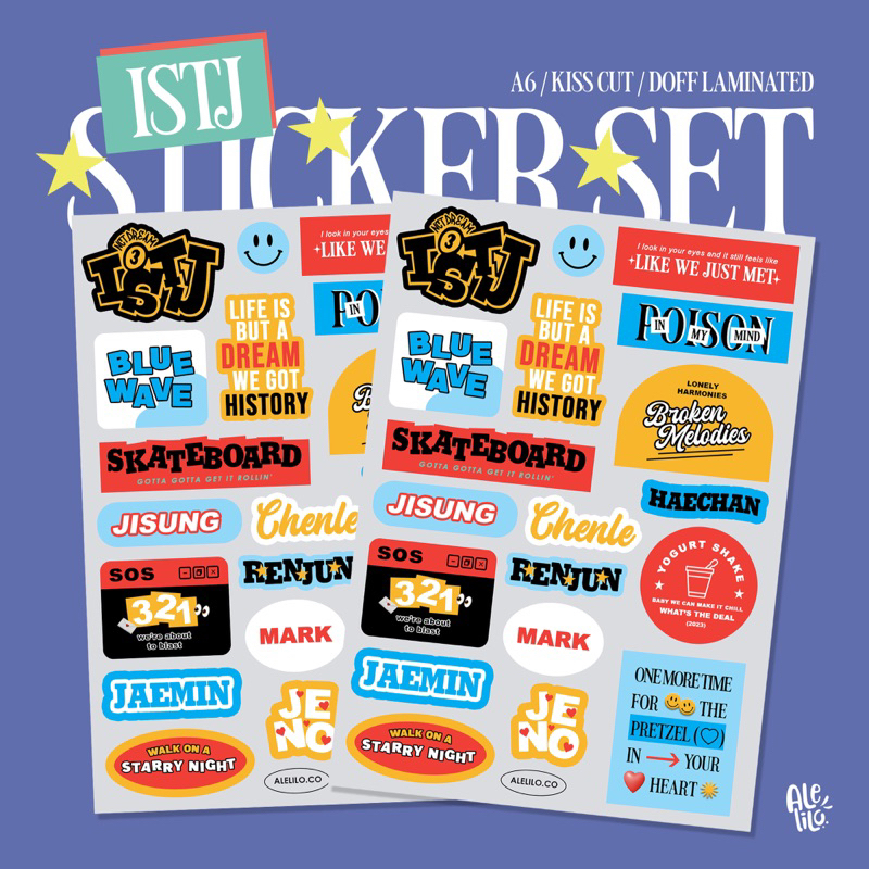 Jual NCT DREAM ISTJ STICKER SET | Shopee Indonesia
