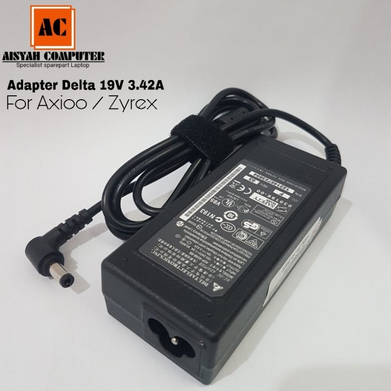Jual Adaptor Charger original for laptop Axioo neon 19V 3.42A Model ...