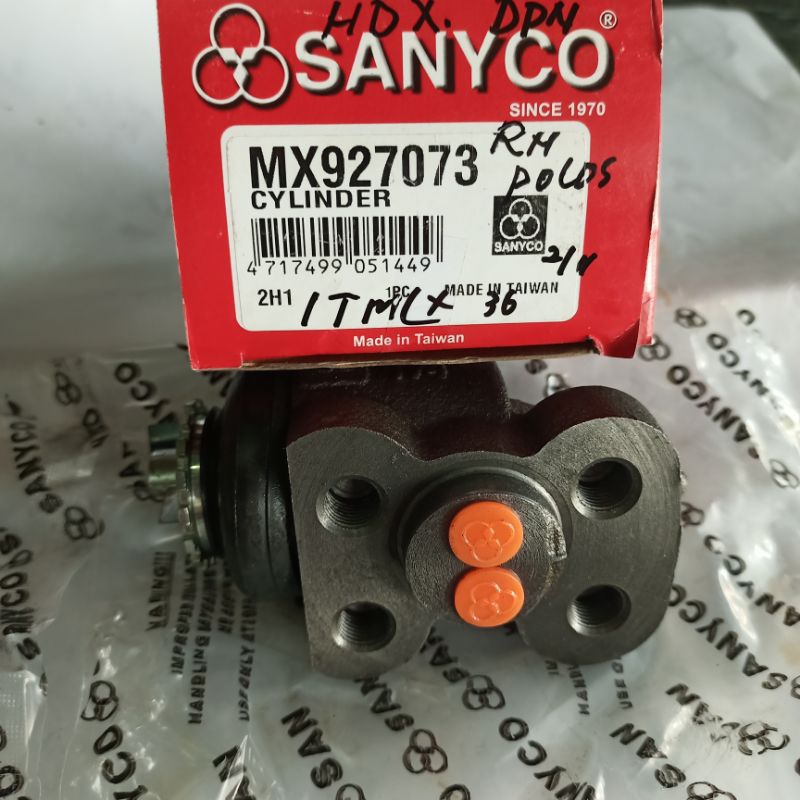 Jual Master Rem Roda Depan PS Canter 125HDX/136HDX kanan Polos Sanyco ...