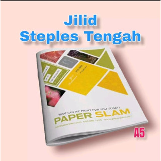 Jual Sampul Buku Booklet / Jilid Booklet (Buku Steples Tengah) | Shopee ...