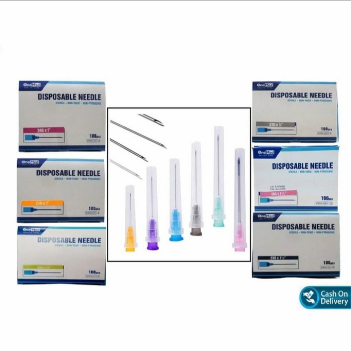Jual Needle 18 23 24 25 26 27G 30G Jarum Suntik Disposable Nedle refill jarumsuntiksyringe spuit ...