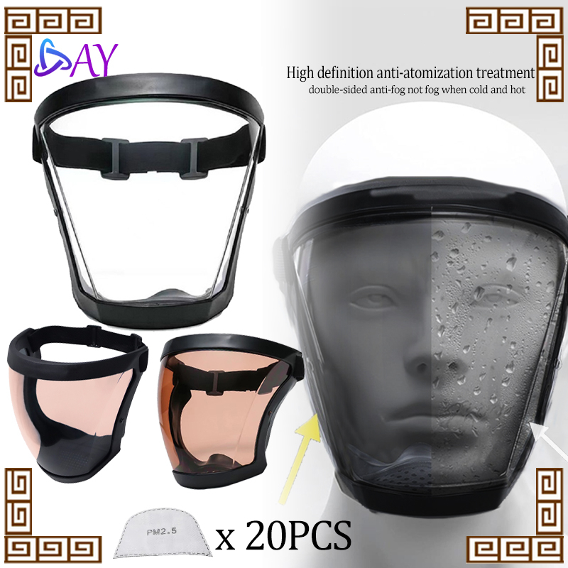 Jual Face Shield /Surya Masker Motor/Masker Pelindung/Kacamata Masker ...
