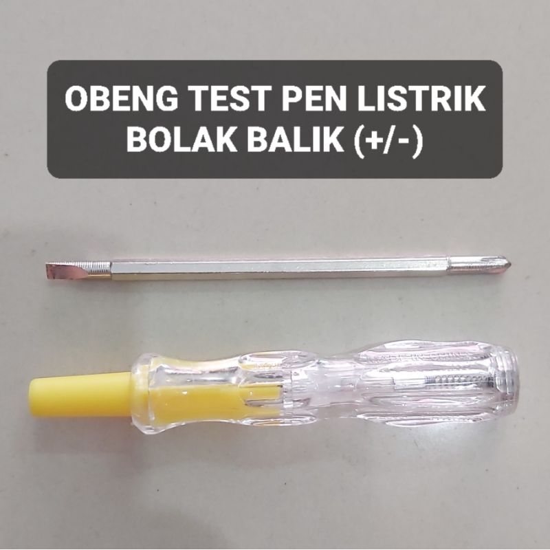 Jual Obeng Plat Testpen AC Listrik Bolak Balik | Shopee Indonesia