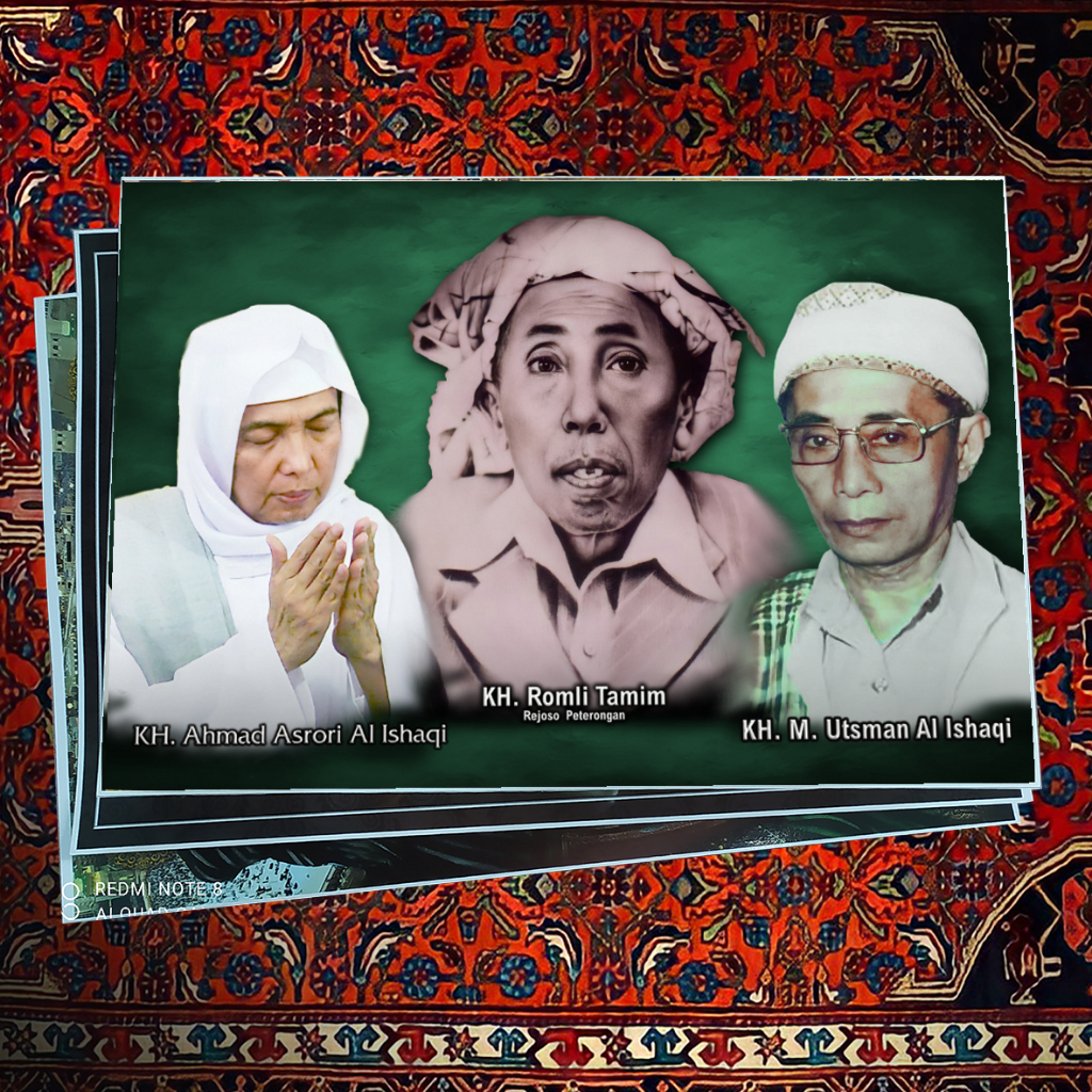 Jual POSTER KH ROMLI TAMIM KH UTSMAN ASRORI DAN KH ASRORI AL ISHAQI BAHAN LUSTER UV AWET ...
