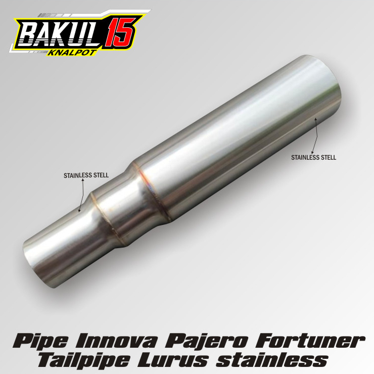 Jual Straight Pipe Innova Pajero Fortuner - Tailpipe Lurus stainless | Shopee Indonesia