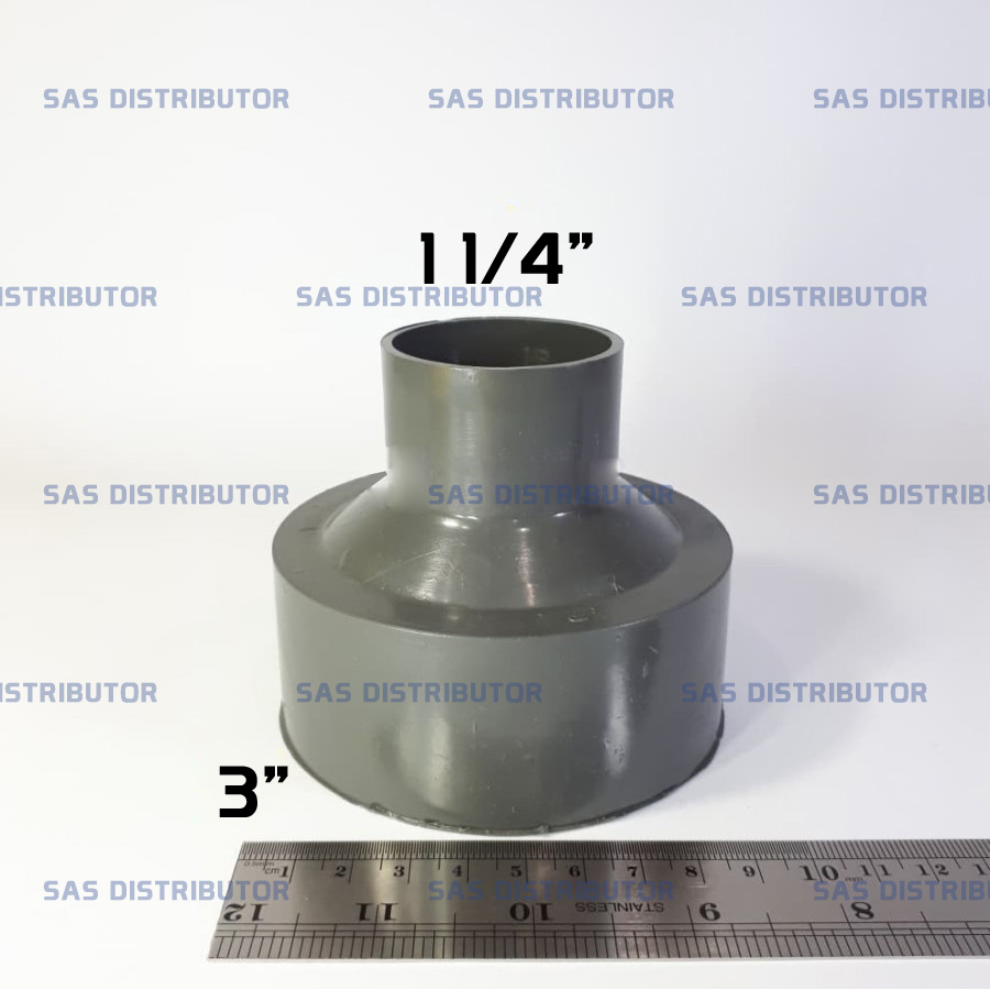 Jual Vlok Sok 3 x 1 1/4" inch PVC Superlon/ Reducer Sock 3 x 1 1/4 inch ...