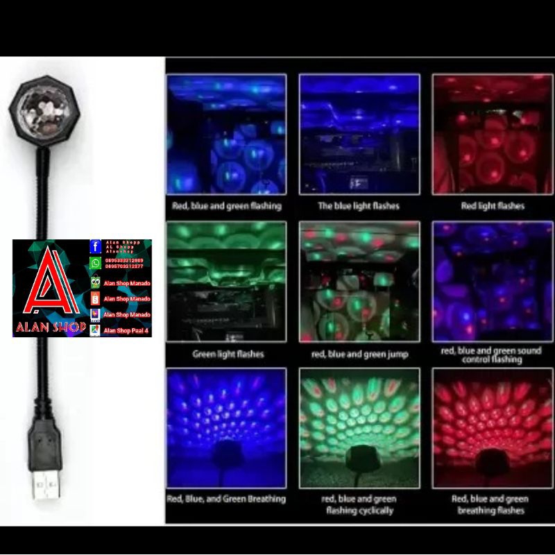 Jual LAMPU USB DISKO | Shopee Indonesia