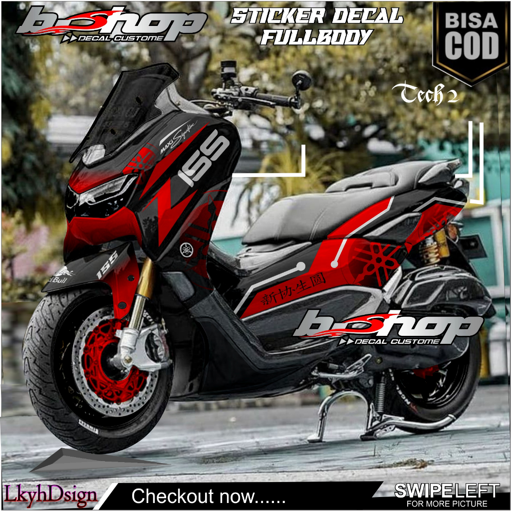 Jual Decal stiker nmax 2020 - 2022 motif variasi terbaru 2023 grafis ...