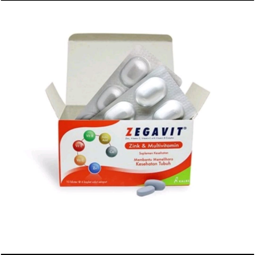 Jual Zegavit Zinc dan Multivitamin 1 BLISTER @ 6 Kaplet | Shopee Indonesia
