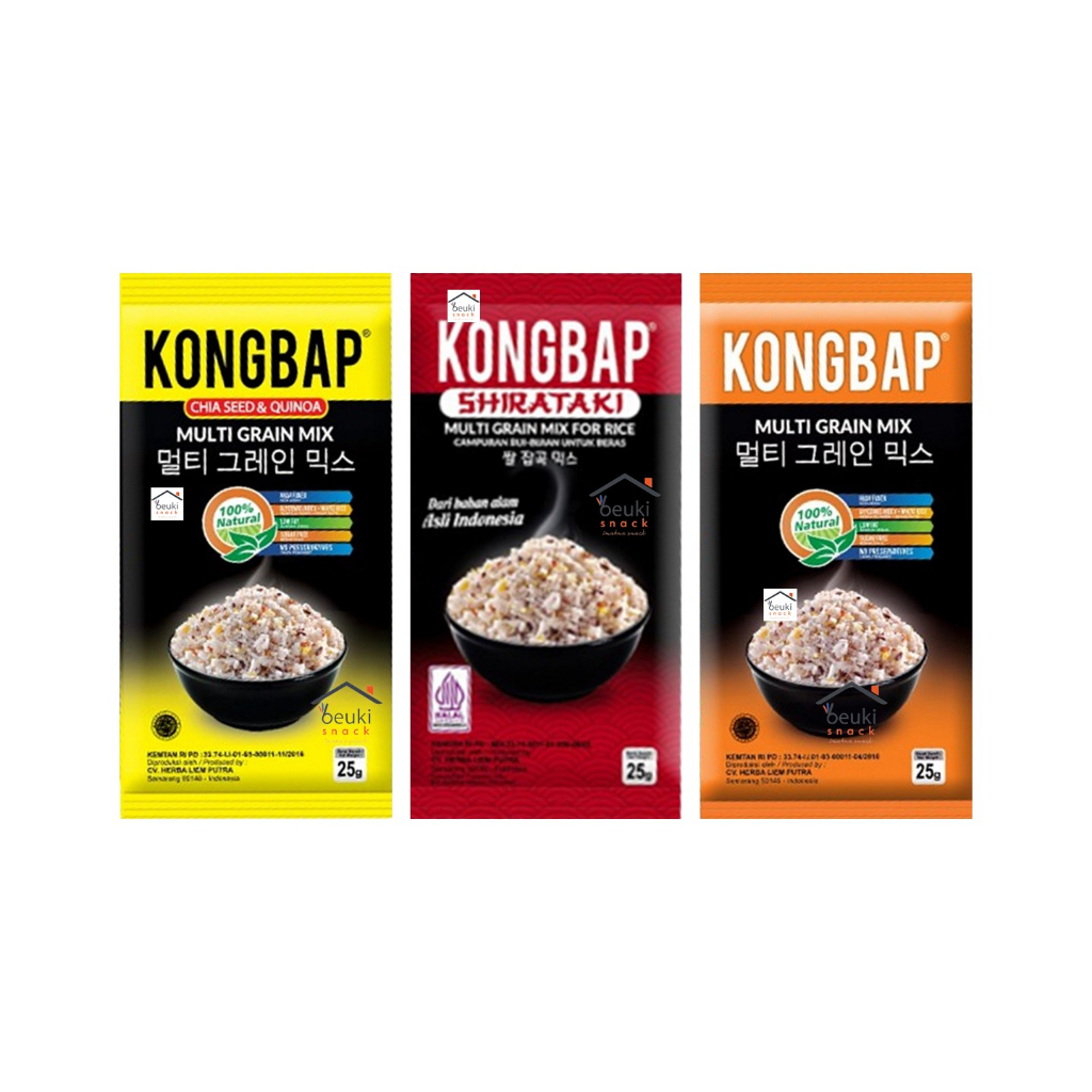 Jual Kongbap Multi Grain Mix Penambah Serat Berbagai Varian Pilih Rasa ...