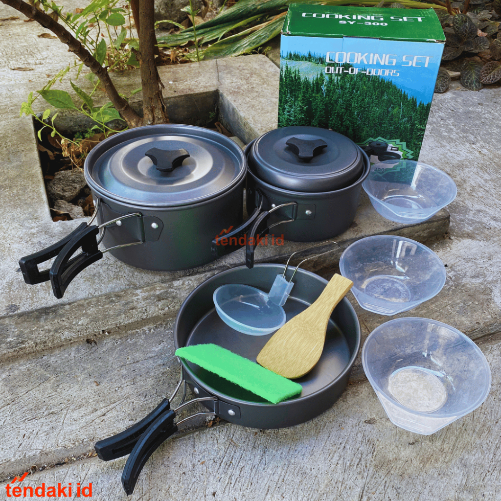 Jual Alat Masak Camping Portable Cooking Set SY 300 Ds 308 Kompor Camping | Shopee Indonesia