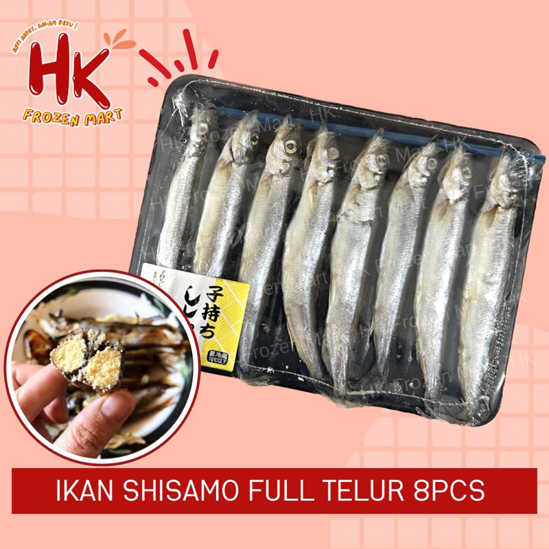 Jual Ikan Shisamo Full Telur 8 pcs / capelin fish viral cipung ikan ...