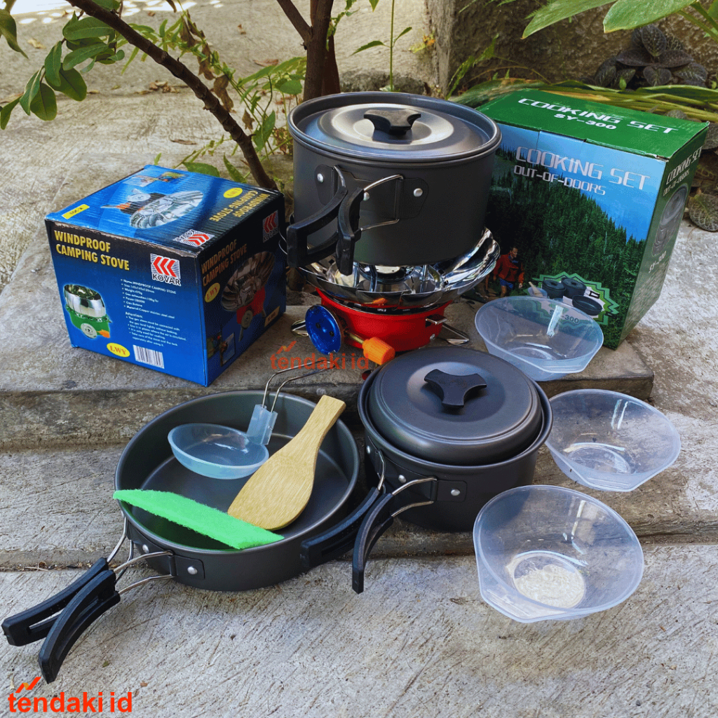 Jual Alat Masak Camping / Paket Cooking Set SY 300 + Kompor WP / Paket ...