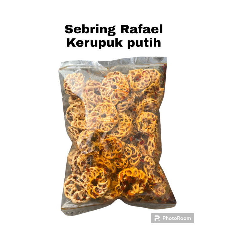 Jual KRUPUK SEBLAK RAFAEL | SEBRING 200 Gr | KERUPUK MAWAR PEDAS DAUN ...