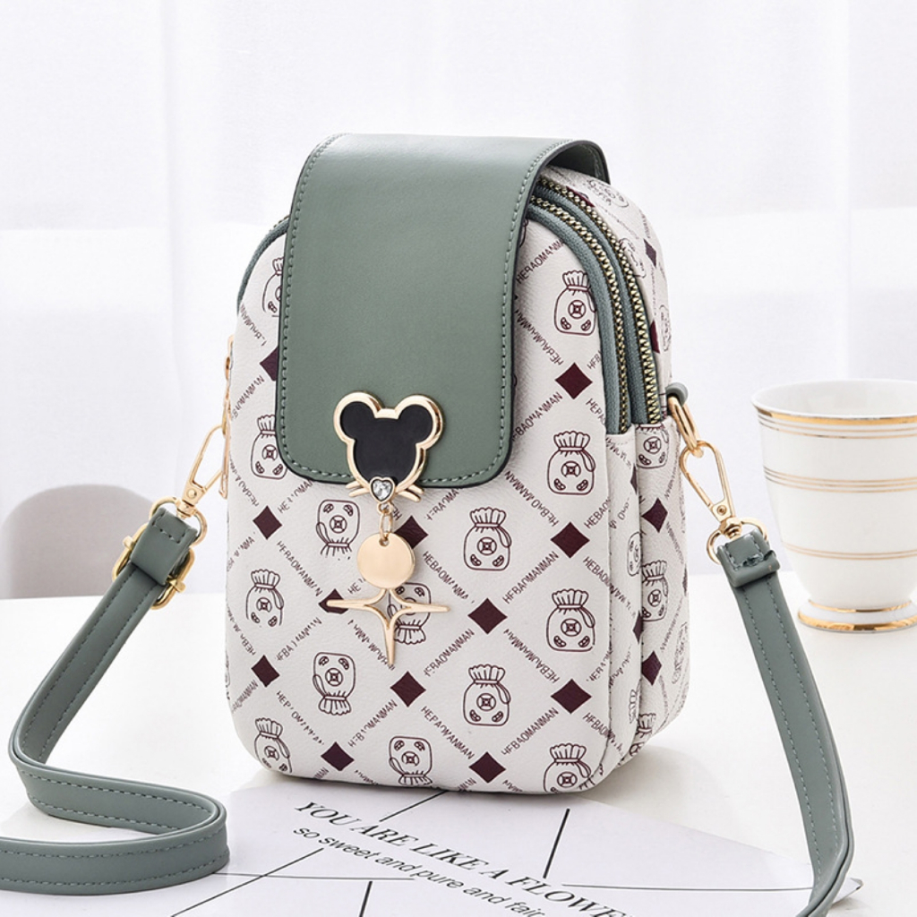 Jual Tas Selempang Handphone Micky Cat / Tas Premium / Tas korean Style ...