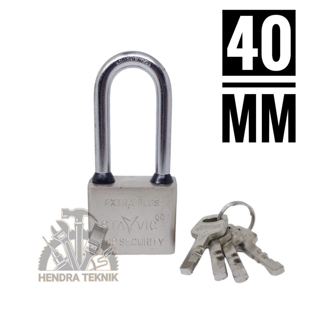 Jual GEMBOK PUTIH 30MM 40MM 50MM PENDEK / PANJANG BESI KUNCI GANTUNG ...